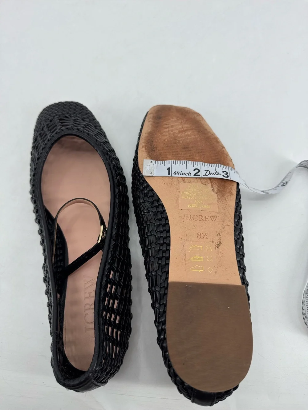 J. Crew | Shoes | J Crew Quinn Minimalist Quiet Luxury Woven Leather ...